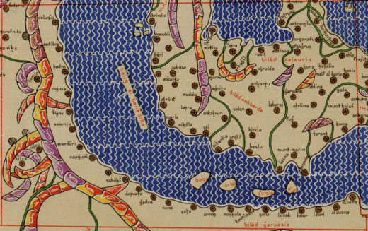 Al-Idrisi's_map_of_the_Mediterranean - Michael Curtotti's Author Website